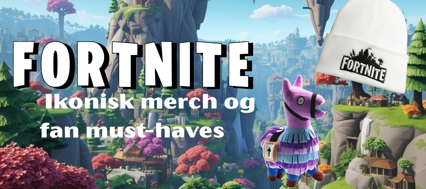Fortnite i 2026: Ikonisk merch og fan must-haves | Gamingsjappa.no