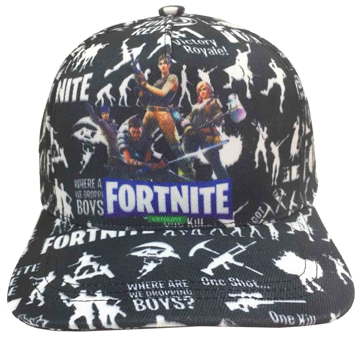 Caps: Fortnite - Logo og silhuettbakgrunner | Gamingsjappa.no