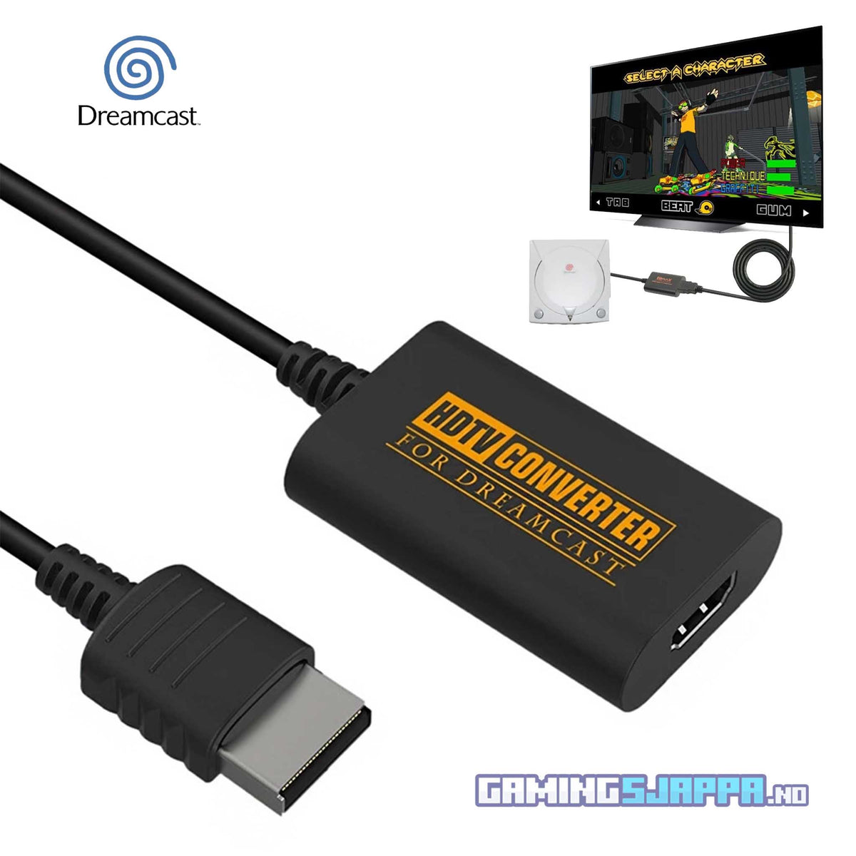HDMI-adapter til Sega Dreamcast