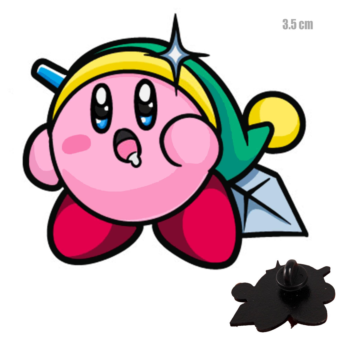 Pins: Kirby med Ultra Sword og Link-hatt | Gamingsjappa.no