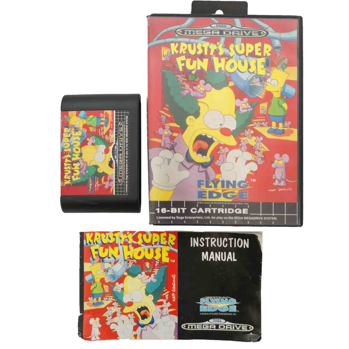 Sega Mega Drive: Krusty's Super Fun House (Brukt) - Gamingsjappa.no