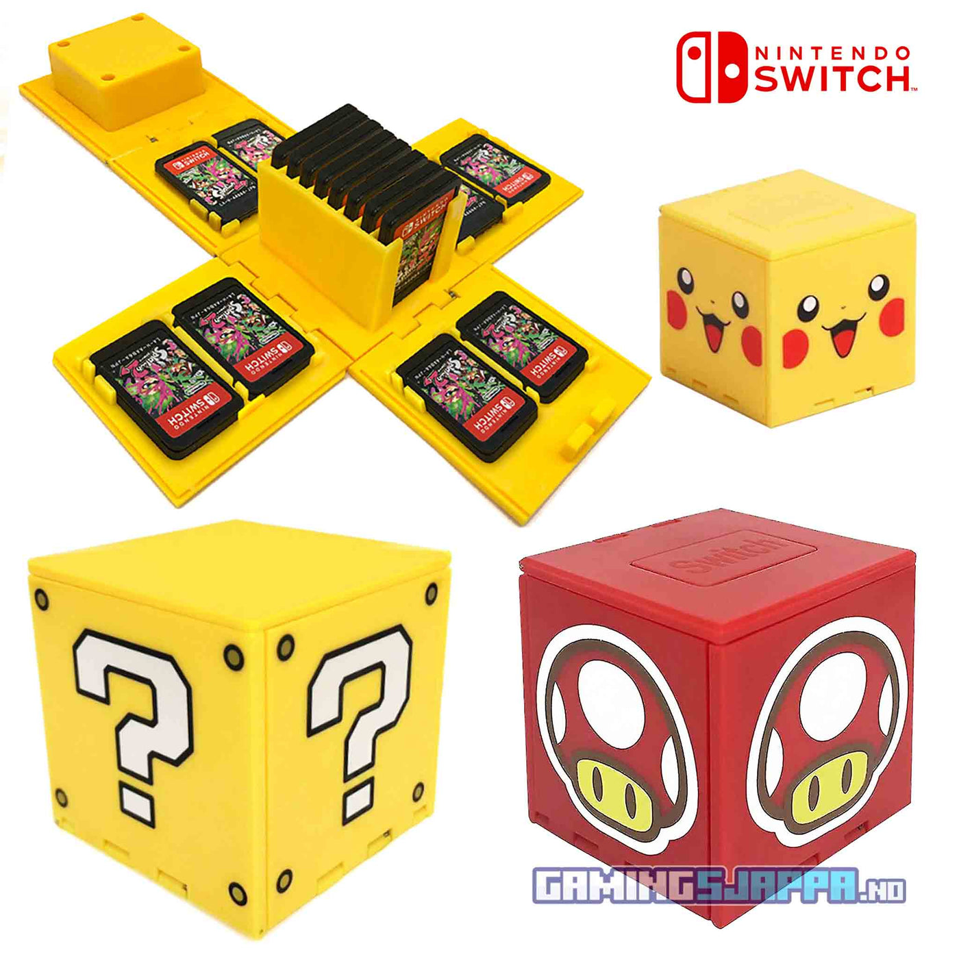 Oppbevaringsboks for 16 stk Nintendo Switch-spill