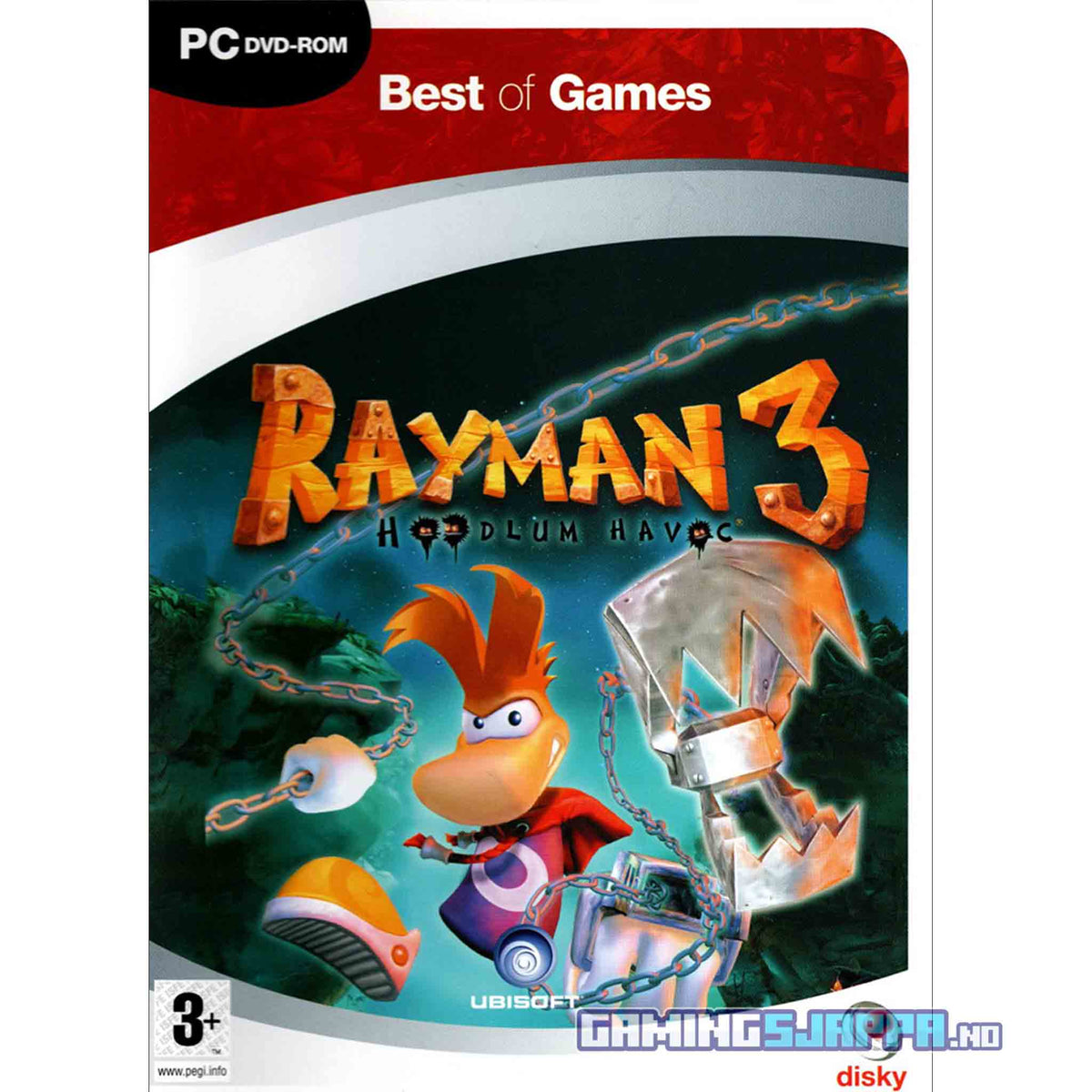 PC CD-ROM: Rayman 3 Hoodlum Havoc (Brukt) - Gamingsjappa.no
